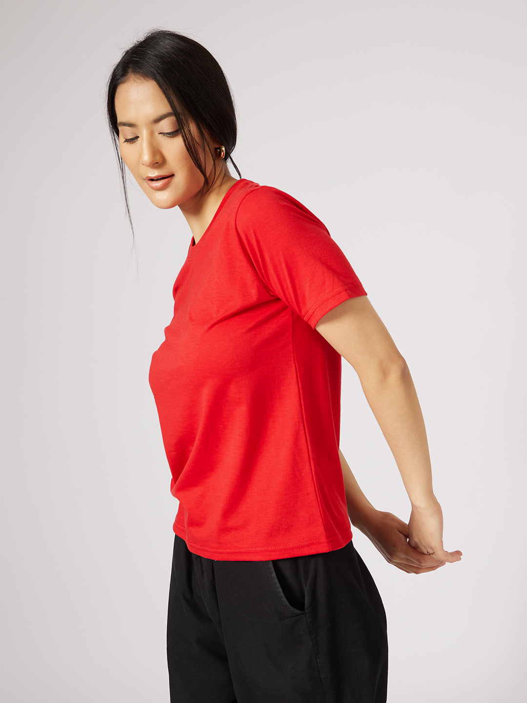 Reet By Ginni Tee: Crimson Red – Ginni Arora Label